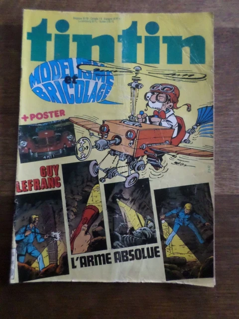 TINTIN (TIM) ZEITUNG Nr. 346 1978 Comic Comics Hergé ',Mit Post ...
