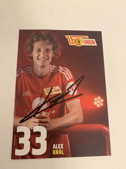 AUTOGRAPH CARD BY Alex Kral 1.FC Union Berlin 2023/2024 23/24 £1.31 ...