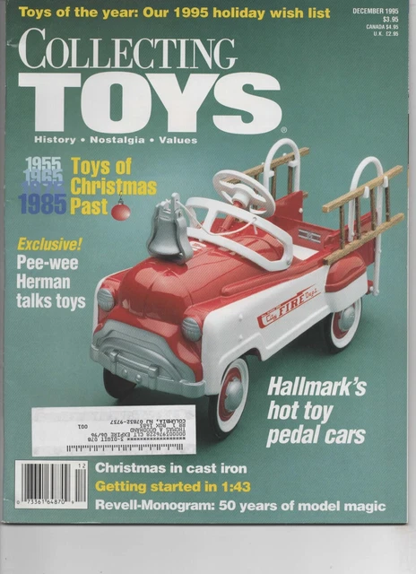 COLLECTING TOYS, MAGAZINE, December 1995 (Hallmark Pedal Car, Cover) $5 ...