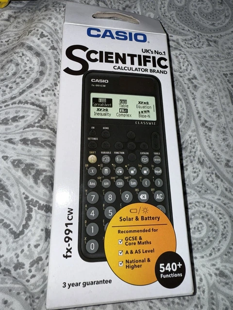 CASIO CALCULATOR ADVANCED Scientific School Classwiz A Level Black (FX ...