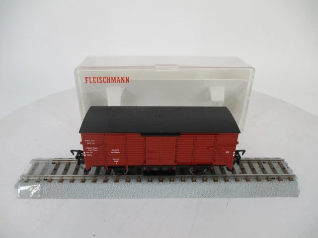 FLEISCHMANN SPUR H0 5360 Gedeckter Güterwagen der DR in OVP EUR 8,90 - PicClick DE