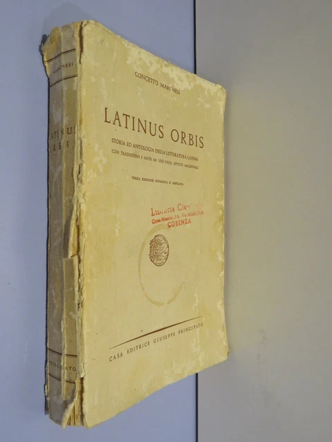LATINUS ORBIS HISTORY and Anthology of Latin Literature Marquis Concept ...