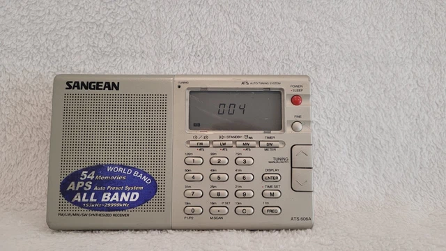 SANGEAN ATS-606A FM/MW/LW/SW, Short Wave Radio, Good Condition $98.27 ...