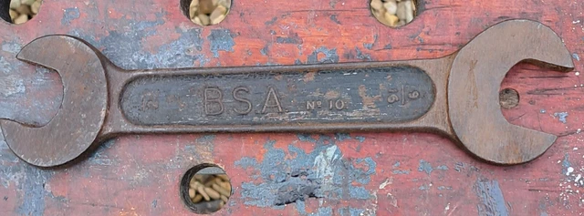 VINTAGE BSA SPANNER No.10 - 1/2 - 9/16 £6.50 - PicClick UK