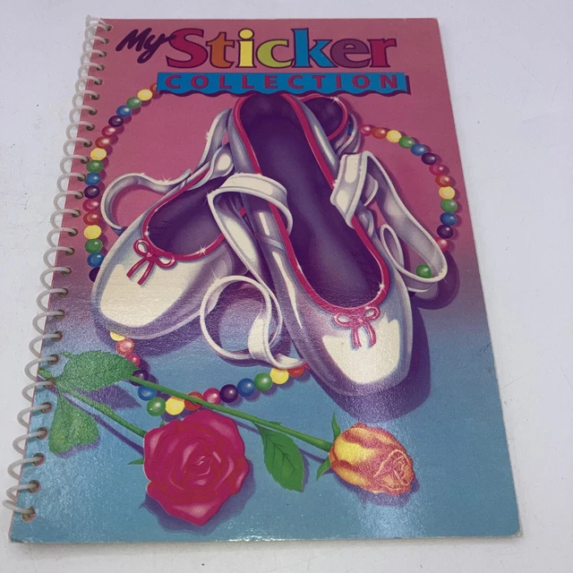 Vintage Lisa Frank My Sticker Collection Book 1990s Ballerina Shoes £
