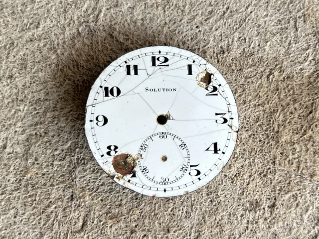 ANCIEN MONTRE DE Poche Marque Solution Dial. Outil Collectionnable EUR ...