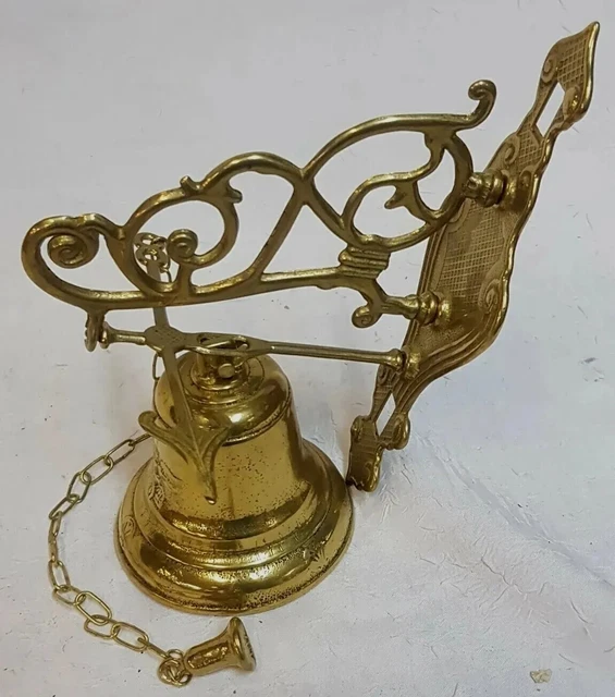 RARE ANCIENNE CLOCHE '' ange " issue d'une abbaye / en Bronze massif ...