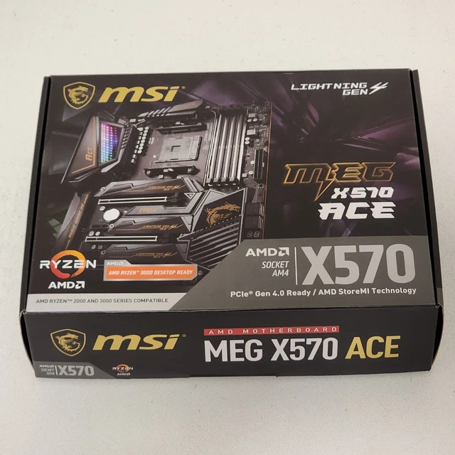 MSI MEG X570 Ace Io Panel Integrated Socket Am4 Atx Motherboard ...
