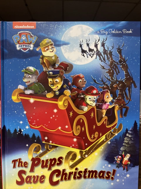 NICKELODEON PAW PATROL a big golden book the pups save Christmas £11.24 ...