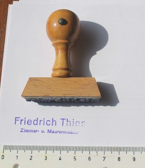 HISTORISCHE STEMPEL ALT Holz aus 1900-1930 Selten Vintage Sammler EUR ...