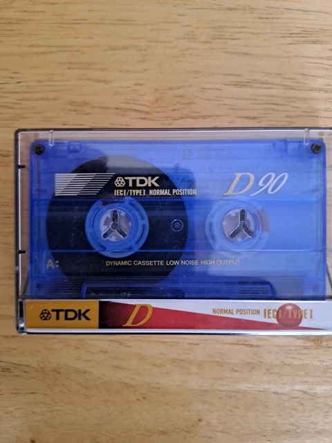 LIMITED EDITION BLUE TDK D90 Cassette Tape - Recordable Used Cassette ...