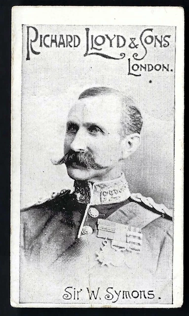 LLOYD (R) - Boer War Celebrities - Sir W Symons £19.99 - PicClick UK