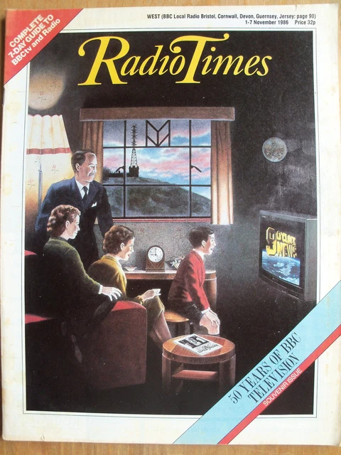 RARE VINTAGE RADIO Times Magazine - 50 Years Of Bbc Television ...