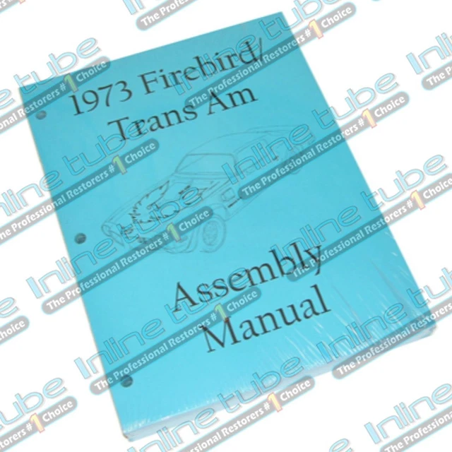 1973 PONTIAC FIREBIRD Trans Am Assembly Manual Book High Quality £46.42 ...