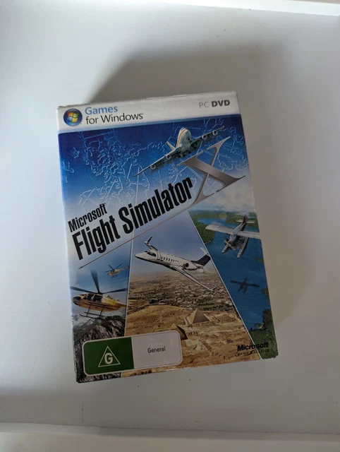 MICROSOFT FLIGHT SIMULATOR X Video Computer Game CD DVD PC-ROM Windows ...