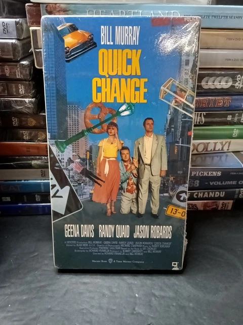 QUICK CHANGE VHS***FACTORY SEALED*** Bill Murray, Gina Davis, Randy ...