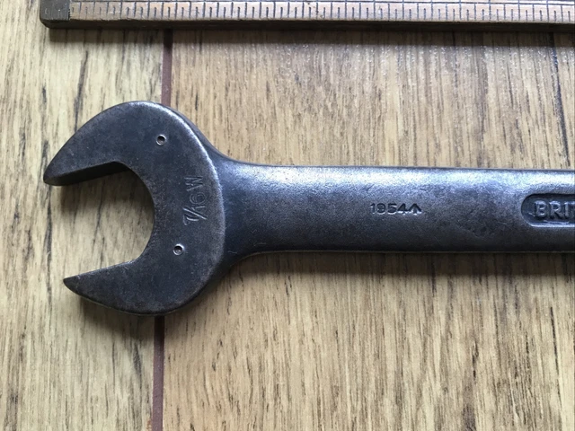 VINTAGE BRITOOL 1954 Military Issued Combination Spanner 7/16 ...