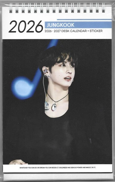 BTS JUNGKOOK PHOTO Calendar 2026 & 2027 K-POP 2025-00 £20.40 - PicClick UK