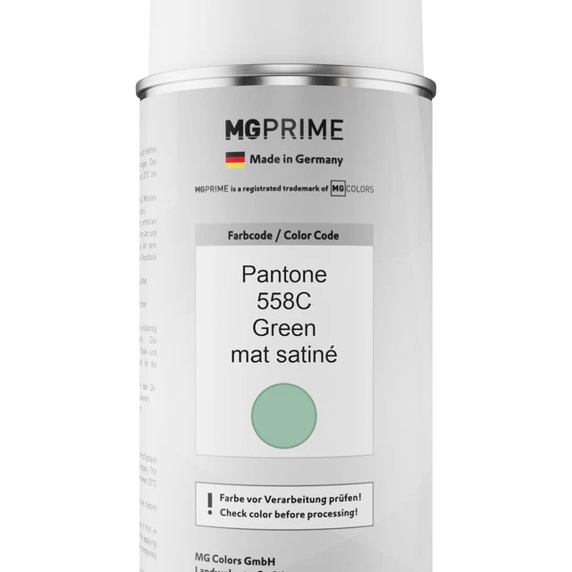 PANTONE 558C GREEN Bombe aérosol 400 ml mat satiné séchage rapide EUR 9 ...