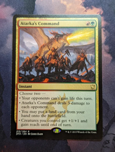 ATARKA'S COMMAND - DTK - Rare - 213 - MTG EUR 2,05 - PicClick FR