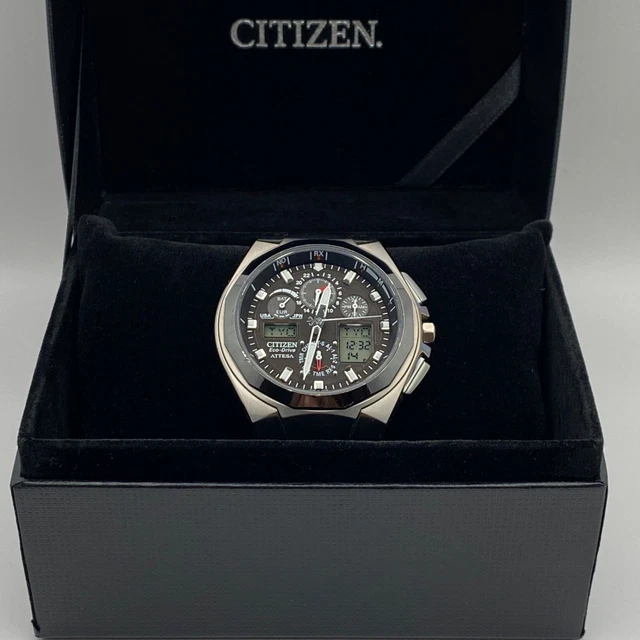 CITIZEN ATTESA U600-T011497 ATV53-2833 Eco-Drive Chronographe Solaire ...