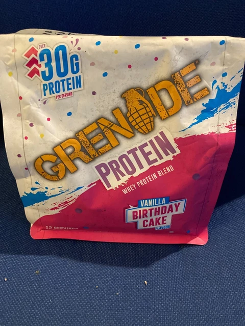 GRENADE WHEY PROTEIN Blend- Birthday Cake 480g Best before end Feb 2026 ...