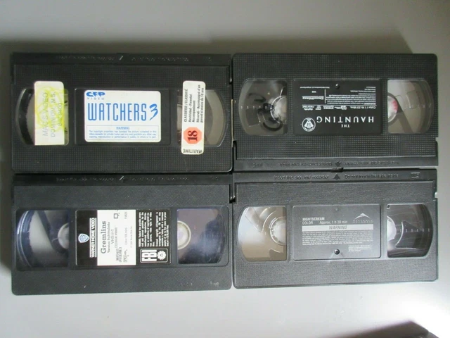 4 VHS TAPE Horror Night Scream The Haunting Watchers 3 Gremlins $22.49 ...
