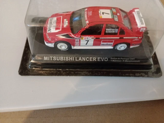 1/43 MITSUBISHI LANCER Evo Makinen 2001 Rally Ixo Rallye Escala Die ...