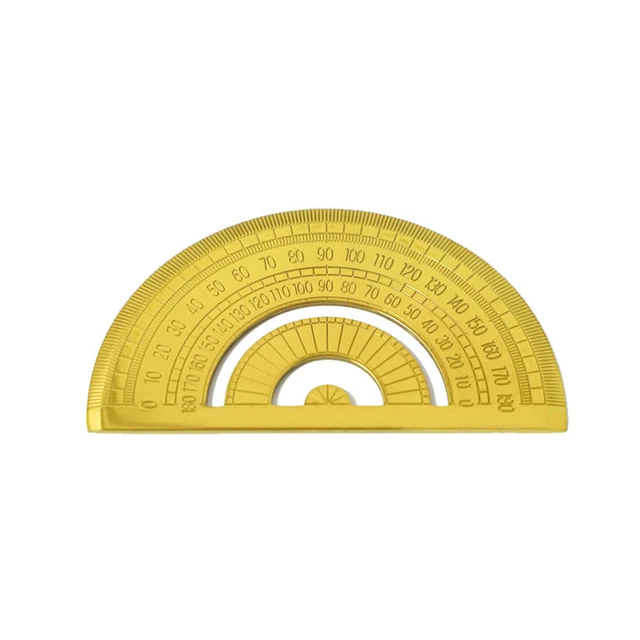 CLEAR MATH PROTRACTOR Measurement Protractor 0-180 Degree Protractor £4 ...
