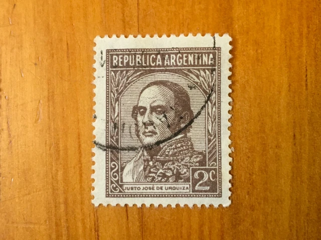 ARGENTINA 1945 PERSONALITIES No Watermark 2C Dark Brown Justo Jose De ...