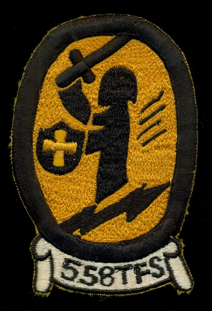 USAF 558TH TACTICAL Fighter Squadron Vietnam version #4 patch S-13 EUR ...