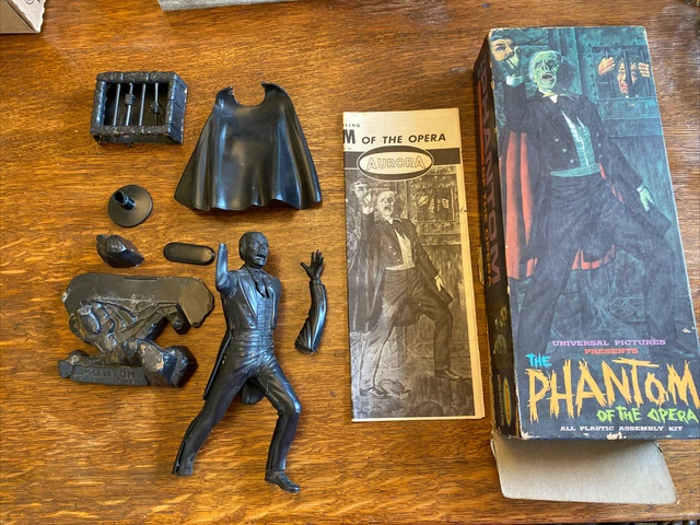 1963 PHANTOM OF The Opera Aurora Plastic Model Kit Original Box ...