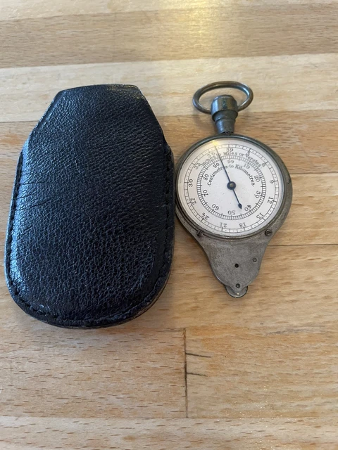 VINTAGE FRENCH Map Measurer Opisometer, Depose Henri Chatelaine And Pouch £7.59 - PicClick UK
