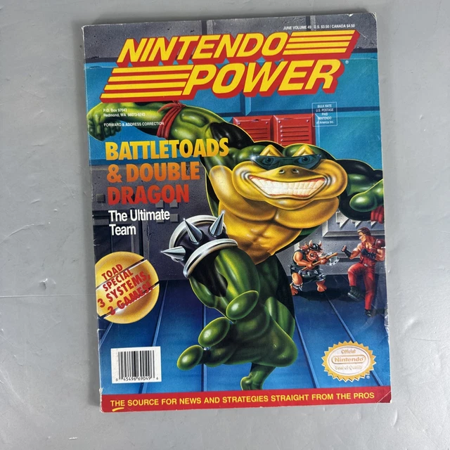 NINTENDO POWER MAGAZINE Vol. 49 June 1993 - BattleToads, Double Dragon ...