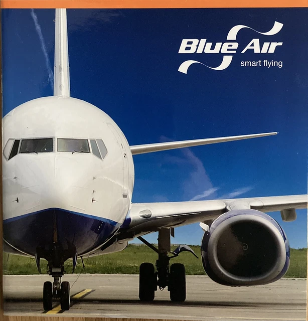 BLUE AIR AIRLINES Profile Brochure B737 Stewardess Route Map £28.94 ...