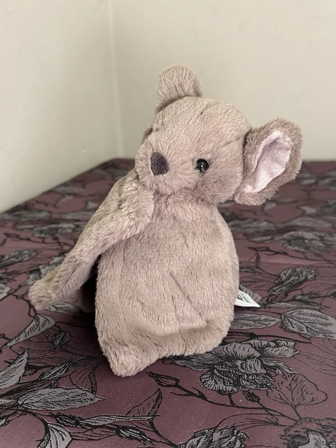 JELLYCAT SMALL BASHFUL Bat Grey Super Soft Toy Plush Retired Rare EUR 78,00 - PicClick DE