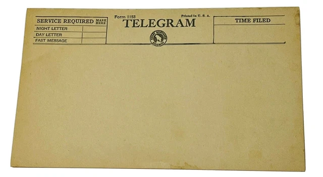 1950S GREAT NORTHERN Railway Telegram Form 1153 Railroad Train Lot Of 4 ...