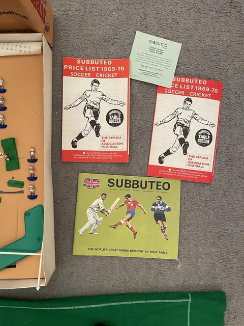 RARE VINTAGE SUBBUTEO Table Rugby Game In Original Box £4.00 - PicClick UK