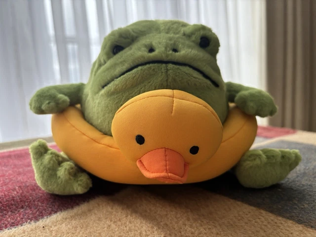 BNWT JELLYCAT RICKY Rain Frog with Rubber Ring Duck - Retired £37.12 ...