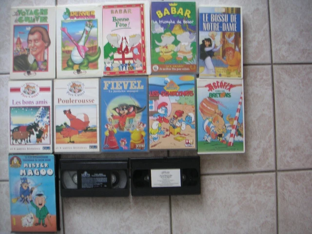 LOT DE 13 cassettes VHS de dessins animés EUR 2,00 - PicClick FR