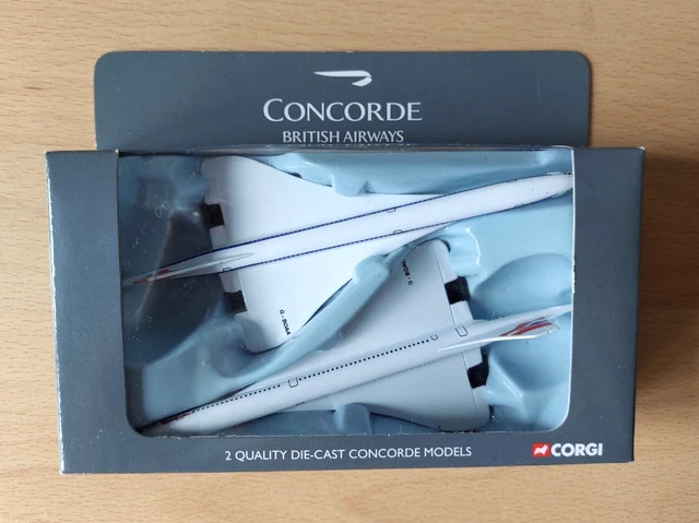 2 X CORGI British Airways Concorde Die-Cast Models Heritage Collection ...