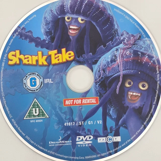 DREAMWORKS SHARK TALE DVD Video Film Animation Family £2.06 - PicClick UK
