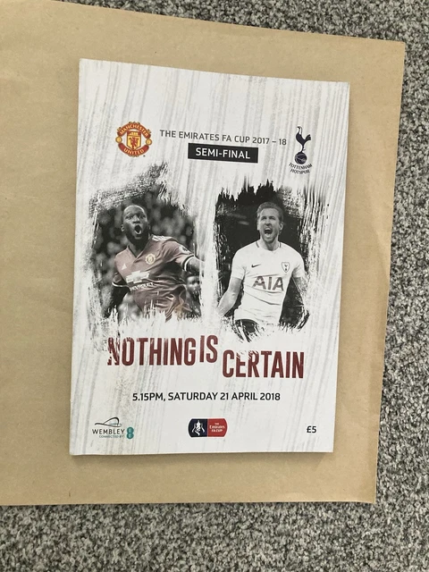TOTTENHAM V MAN Utd FA Cup Semi- Final 2018 Programme. £2.77 - PicClick UK