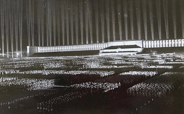 RARE! PRE-WW2 GERMAN Nuremberg 1936 Rally Cathedral Of Light Photo ...
