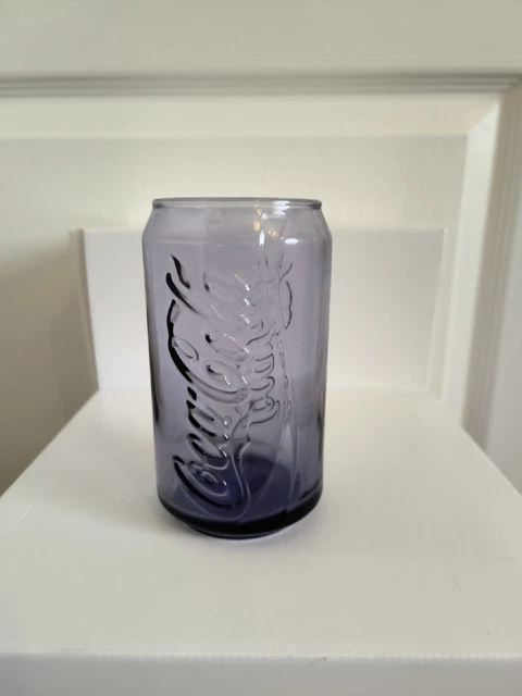 Mcdonalds Purple Coca Cola Can Shaped Glass Collectable £500 Picclick Uk