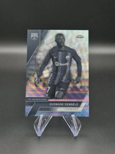 TOPPS FC BARCELONE Chrome 2022-23 - Ousmane Dembele - Noir & Blanc ...