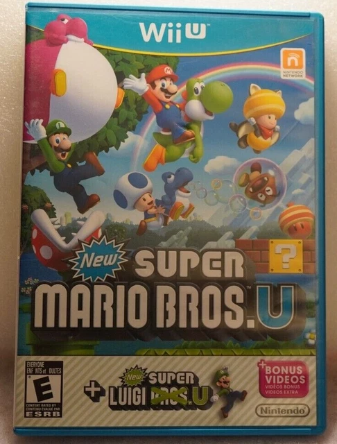 NEW SUPER MARIO Bros U + New Super Luigi U Wii U Game. Tested and ...