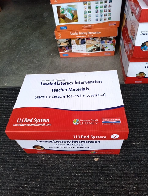 LEVELED LITERACY INTERVENTION Red System Box 7 Books Lessons 161-192 ...