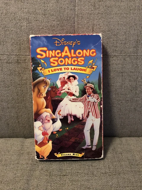 DISNEY SING ALONG Songs Mary Poppins I Love to Laugh VHS Video Tape Zip Dee Doo £3.31 - PicClick UK