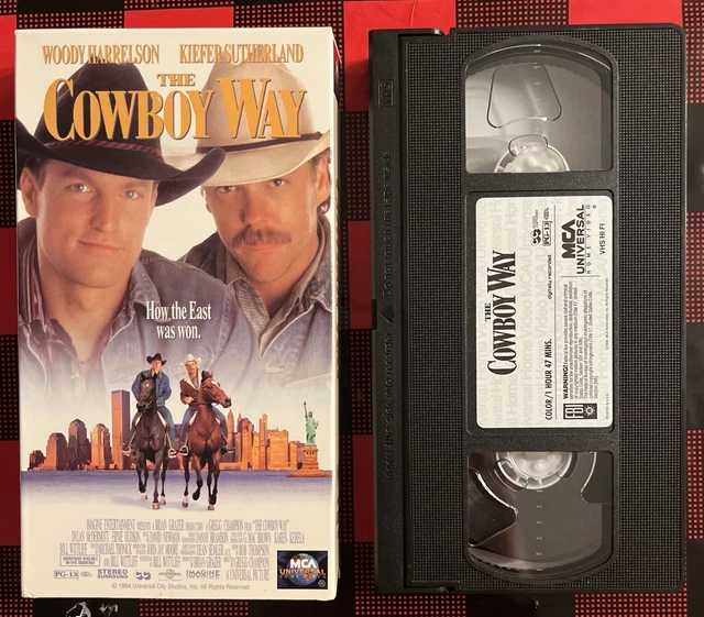 THE COWBOY WAY (VHS, 1994 Preowned) Woody Harrelson Kiefer Sutherland £ ...